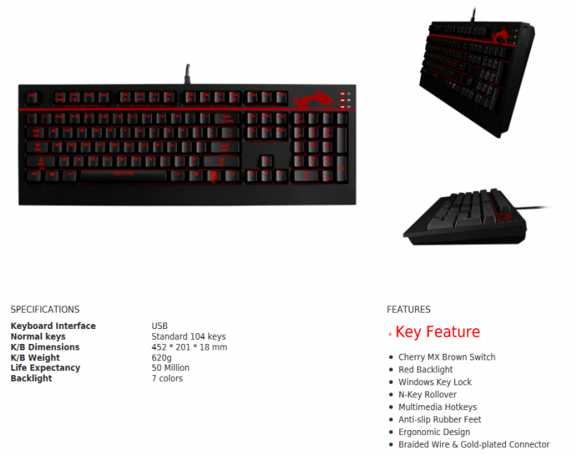 تعرف على لوحات المفاتيح التى تقدمها MSI للاعبين - DARKTECH