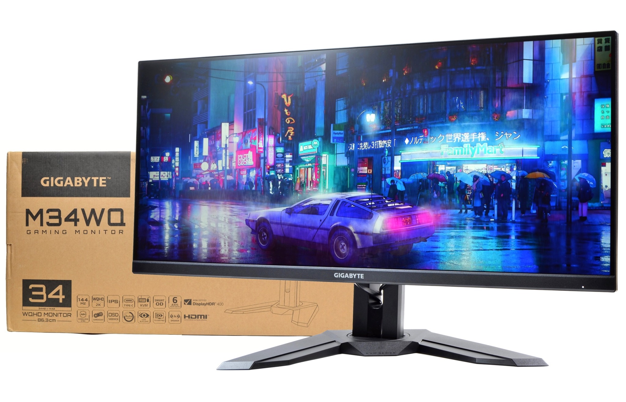 مراجعة شاشة GIGABYTE M34WQ بمواصفات (WQHD/IPS/144Hz/1ms/HDR400) - DARKTECH